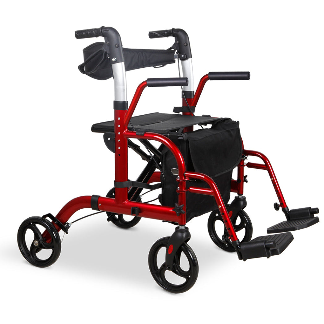 MobilityPlus Hybrid Duo 2 in 1 Rollator and Transit Wheelchair MobilityPlus Wheelchairs