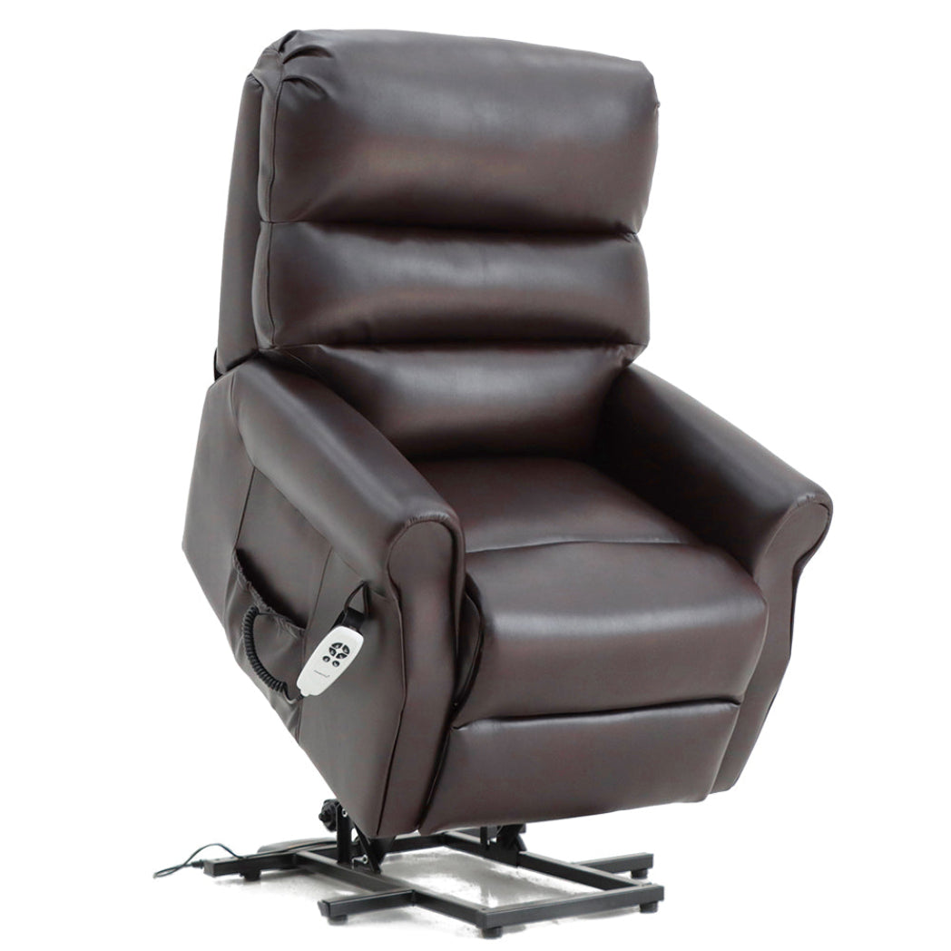 Savoy Dual Motor Riser Recliner - Brown – MobilityPlus Wheelchairs
