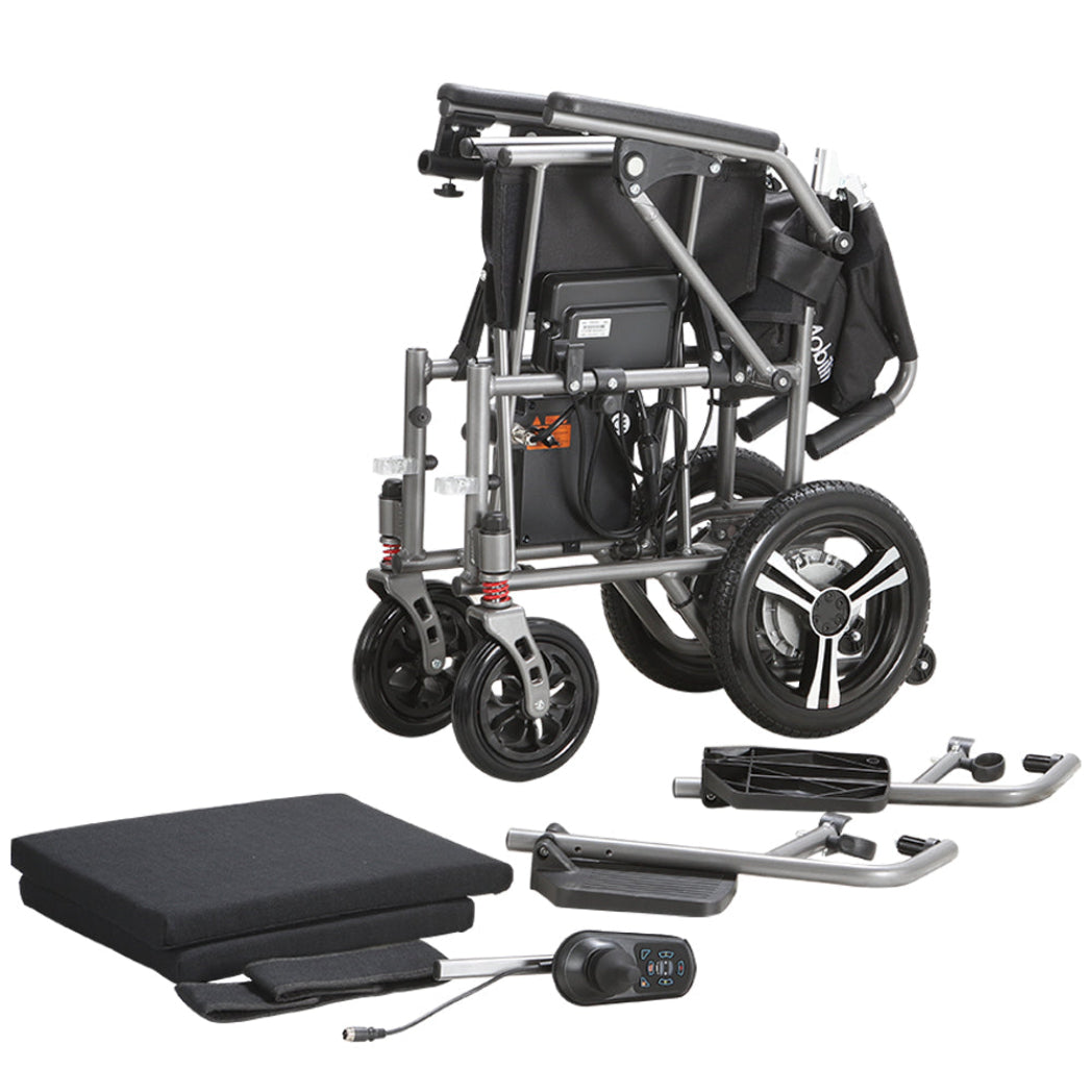 MobilityPlus+ Featherlite Easy-Folding Lightweight Electric Wheelchair ...