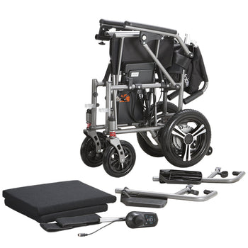 MobilityPlus+ Featherlite Easy-Folding Lightweight Electric Wheelchair ...