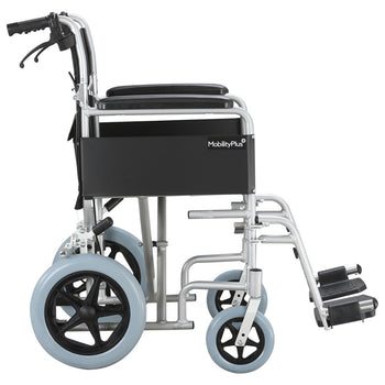 MobilityPlus+ Traveller Aluminium Transit Wheelchair – MobilityPlus ...